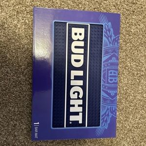 Budweiser | Wall Decor | Bud Light Beer Large Rubber Bar Mat 2 X 18 New ...